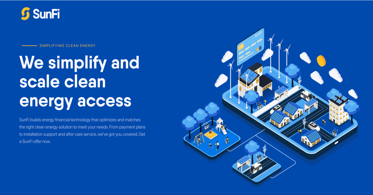 Home | SunFi | Simplifying and Scaling Clean Energy